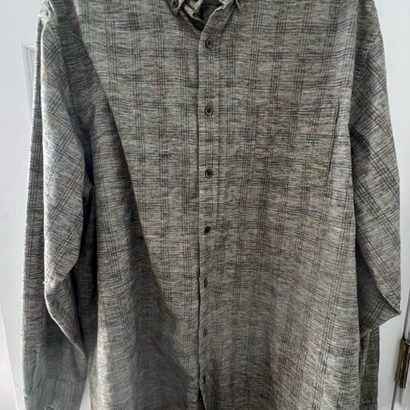 ROWM | Shirts | Rowm Mens 3xt Olive Green Plaid Button Down Shirt ...